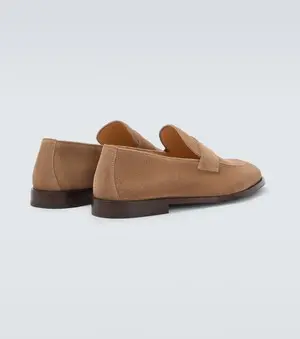 Brunello Cucinelli Suede Loafers - Beige