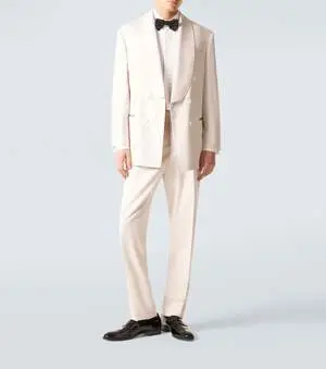 Brunello Cucinelli Double-breasted Silk Blazer