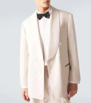 Brunello Cucinelli Double-breasted Silk Blazer