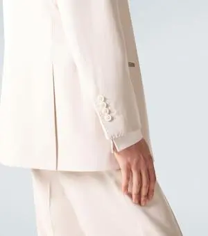 Brunello Cucinelli Double-breasted Silk Blazer