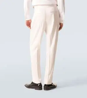 Brunello Cucinelli Silk Straight Pants