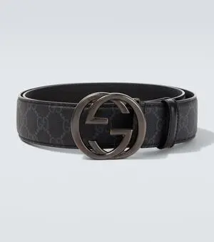 Gucci Interlocking G Reversible Belt - Black