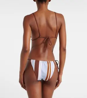 SIR. Marais Striped Bikini Bottoms - Brown