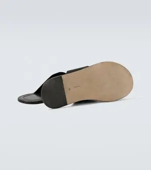 THE ROW Malick Cross Leather Sandals