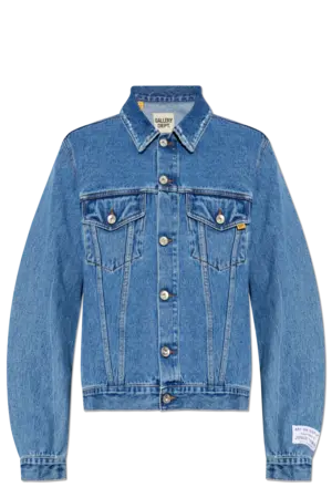 GALLERY DEPT. Denim Jacket With Logo - Blue