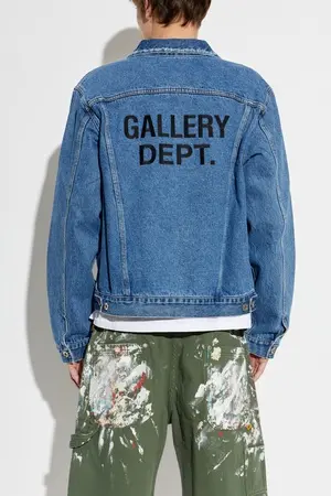 GALLERY DEPT. Denim Jacket With Logo - Blue