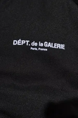 GALLERY DEPT. Logo Zip Up Track Jacket - Black