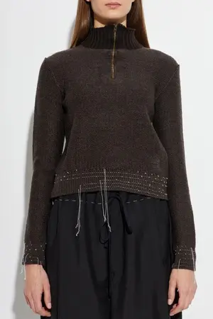 MAISON MARGIELA Sweater With Decorative Threads