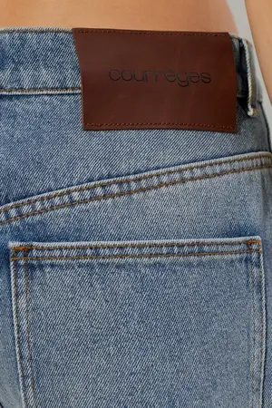 COURREGES Asymmetrical-leg Jeans - Blue
