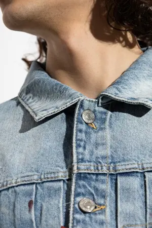 Dsquared2 Denim Jacket With Vintage Effect - Blue