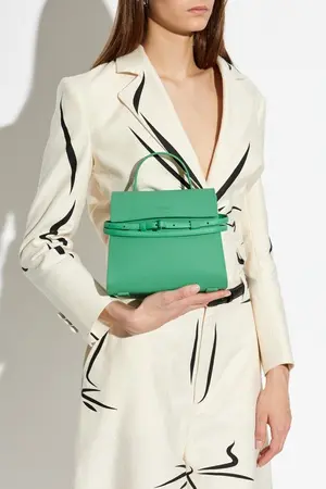 Moschino Handbag With Logo - Green