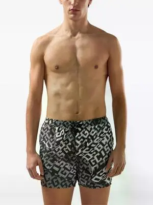 Gcds Monogram Pattern Swim Shorts