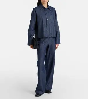 Vince Colette Wide-leg Pants - Blue