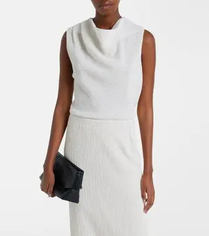Vince Draped Knitted Top