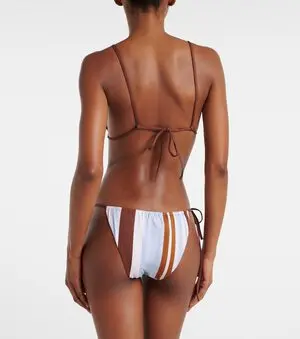 SIR. Marais Striped Triangle Bikini Top