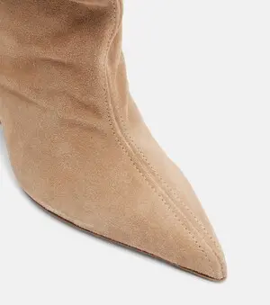 Balmain Suede Ankle Boots