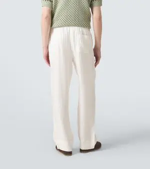 Frescobol Carioca Luan Linen-blend Straight Pants - White