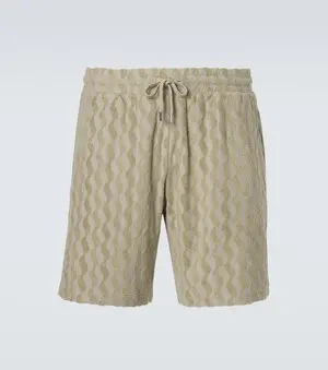 Frescobol Carioca Augusto Jacquard Terry Bermuda Shorts