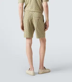 Frescobol Carioca Augusto Jacquard Terry Bermuda Shorts