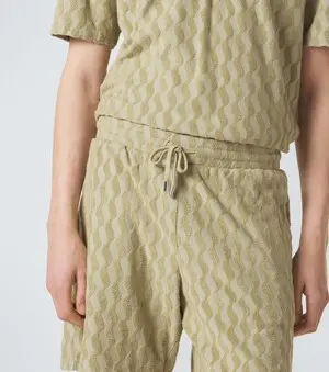 Frescobol Carioca Augusto Jacquard Terry Bermuda Shorts