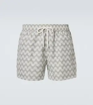 Frescobol Carioca Rio Printed Swim Trunks