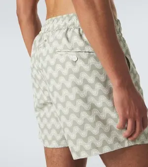Frescobol Carioca Rio Printed Swim Trunks