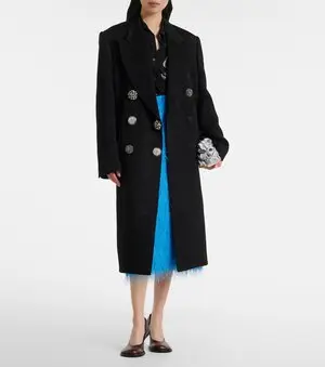Dries Van Noten Fringed Midi Skirt - Blue