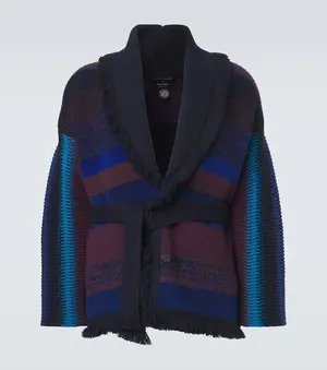 Giorgio Armani Alanui Cashmere-blend Shawl Collar Cardigan
