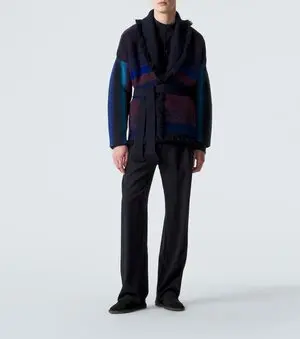 Giorgio Armani Alanui Cashmere-blend Shawl Collar Cardigan