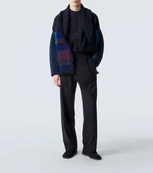 Giorgio Armani Wool Straight Pants