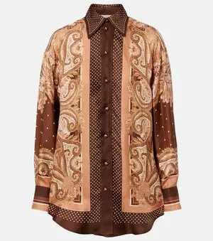 Zimmermann Luna Paisley Silk Shirt