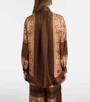 Zimmermann Luna Paisley Silk Shirt