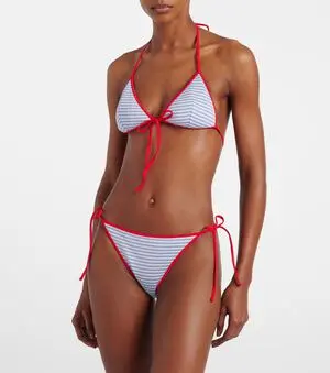 Prada Striped Bikini Bottoms