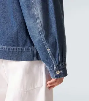 Simone Rocha Embellished Denim Trucker Jacket