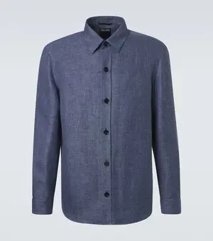 Zegna Cashmere, Linen And Silk Overshirt