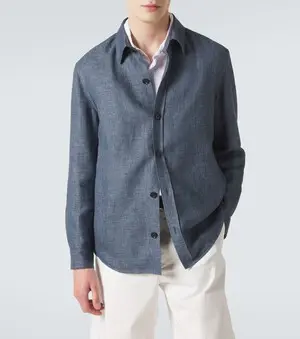 Zegna Cashmere, Linen And Silk Overshirt