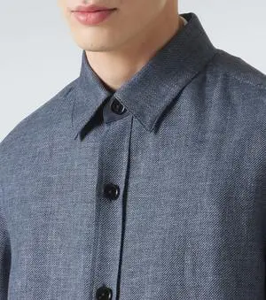 Zegna Cashmere, Linen And Silk Overshirt