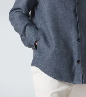Zegna Cashmere, Linen And Silk Overshirt