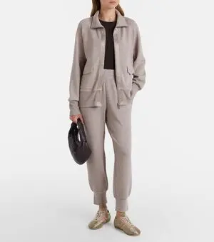 Varley Roxbury Zip-up Sweatshirt - Beige