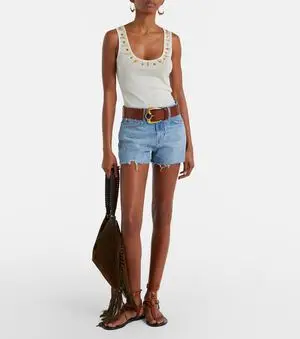 7 For All Mankind June Denim Shorts