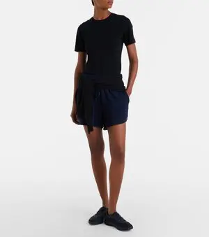 Varley Ollie High-rise Shorts - Blue
