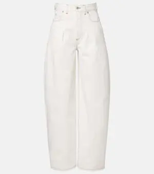 Jacquemus Ovalo De-nîmes Barrel-leg Jeans - White