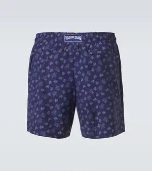 Vilebrequin Printed Wool Swim Trunks - Blue