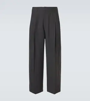 LEMAIRE Pleated Gabardine Wide-leg Pants