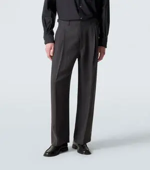 LEMAIRE Pleated Gabardine Wide-leg Pants