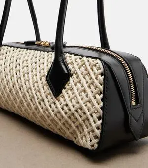 Alaïa Le Teckel Medium Woven Shoulder Bag