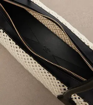 Alaïa Le Teckel Medium Woven Shoulder Bag