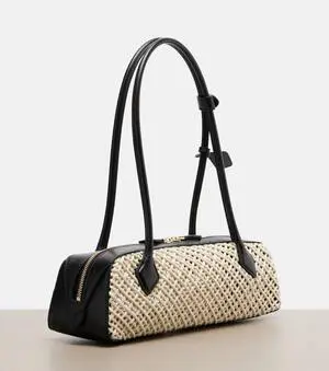Alaïa Le Teckel Medium Woven Shoulder Bag