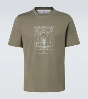 Brunello Cucinelli Printed Cotton Jersey T-shirt