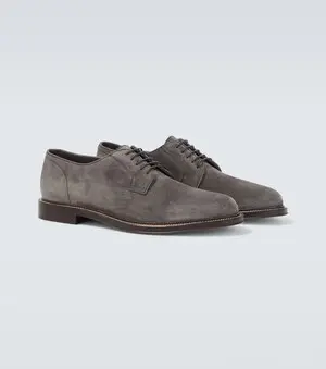 Brunello Cucinelli Suede Derby Shoes